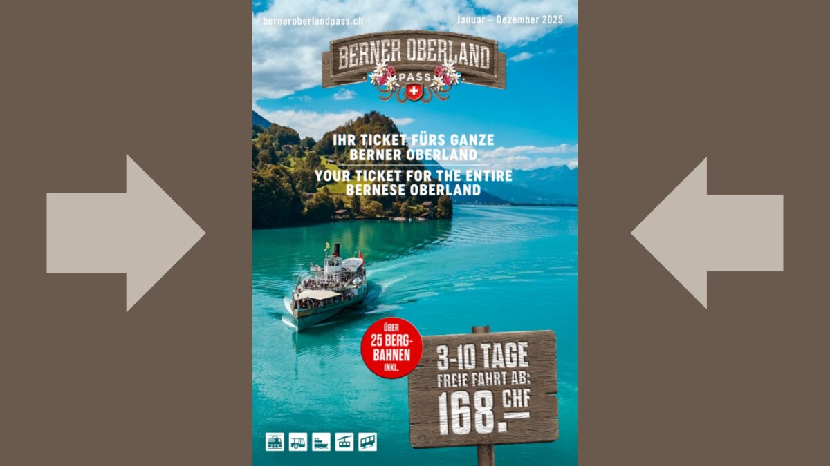 Bernese Oberland map / Berner Oberland Pass