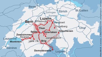 Bernese Oberland map / Berner Oberland Pass