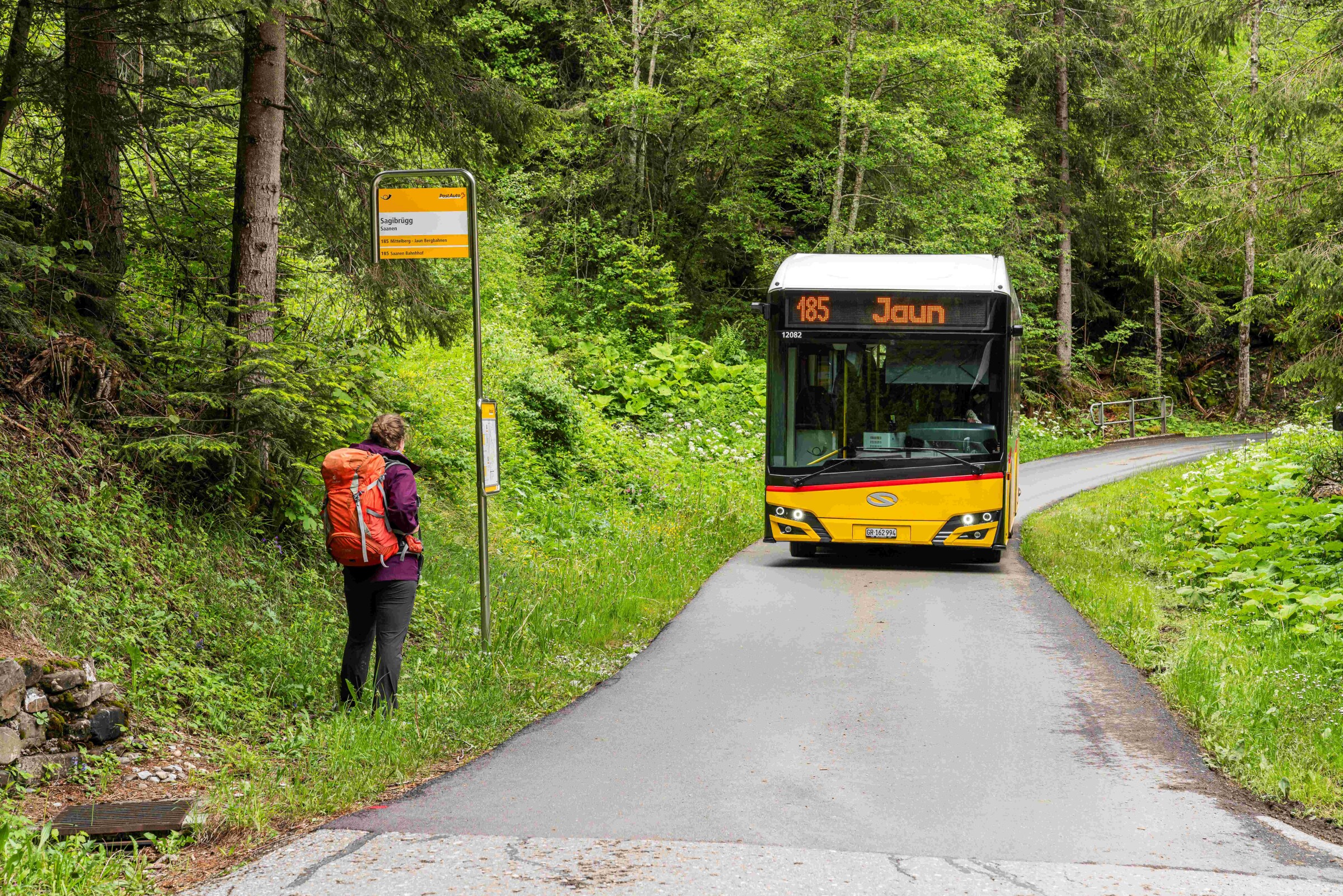 PostBus Mittelberg route / free travel / Berner Oberland Pass